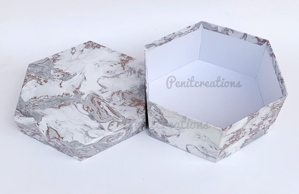 Hexagonal box - Penitcreations