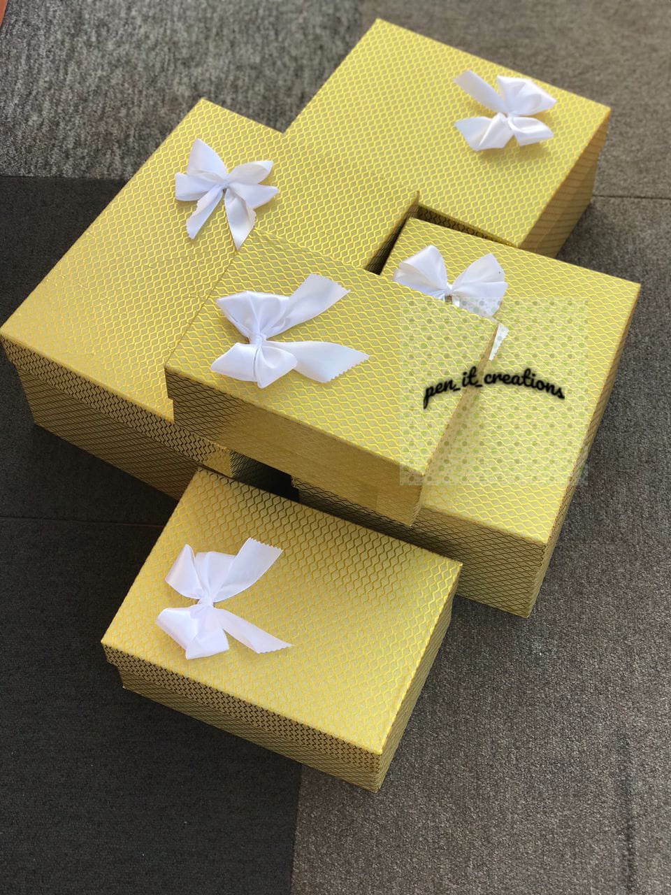 Engagement boxes - Penitcreations