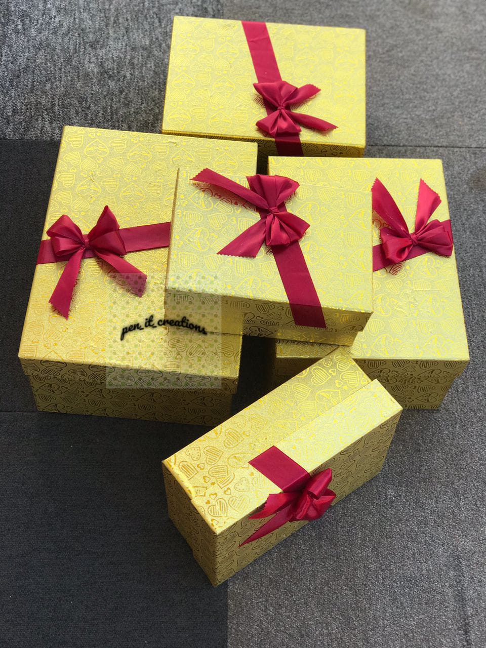 Engagement boxes - Penitcreations